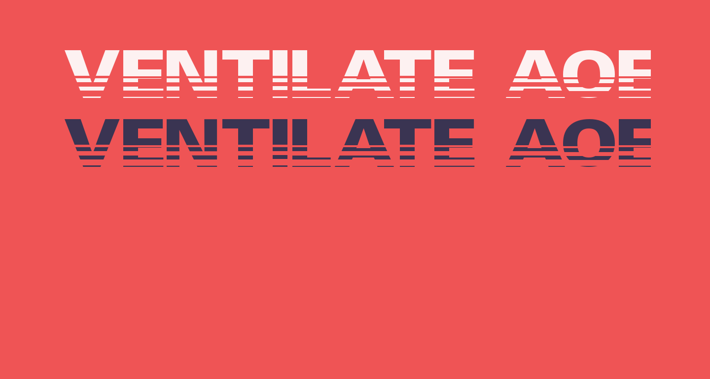 Ventilate AOE free Font - What Font Is