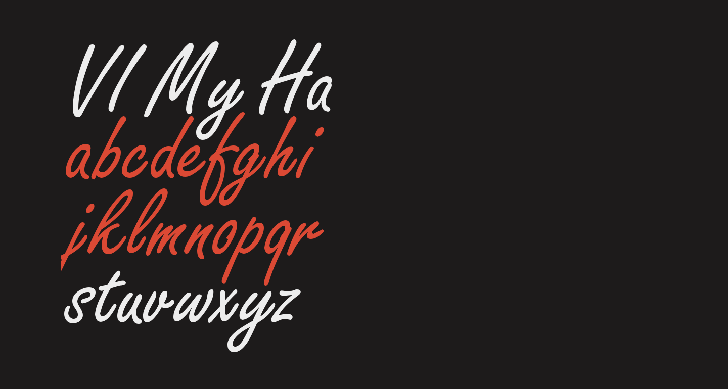 VI My Ha free Font - What Font Is