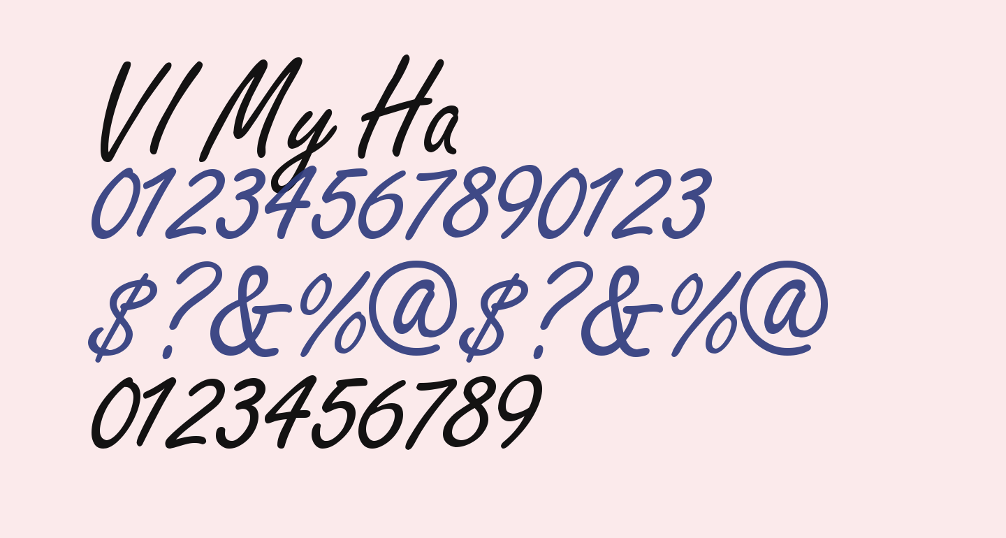 VI My Ha free Font - What Font Is