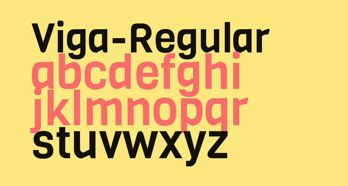 Viga-Regular free Font - What Font Is