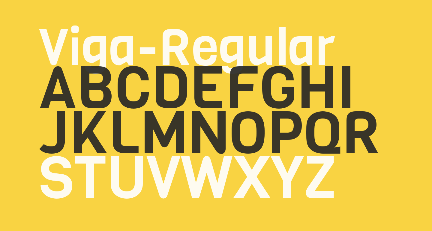 Viga-Regular free Font - What Font Is