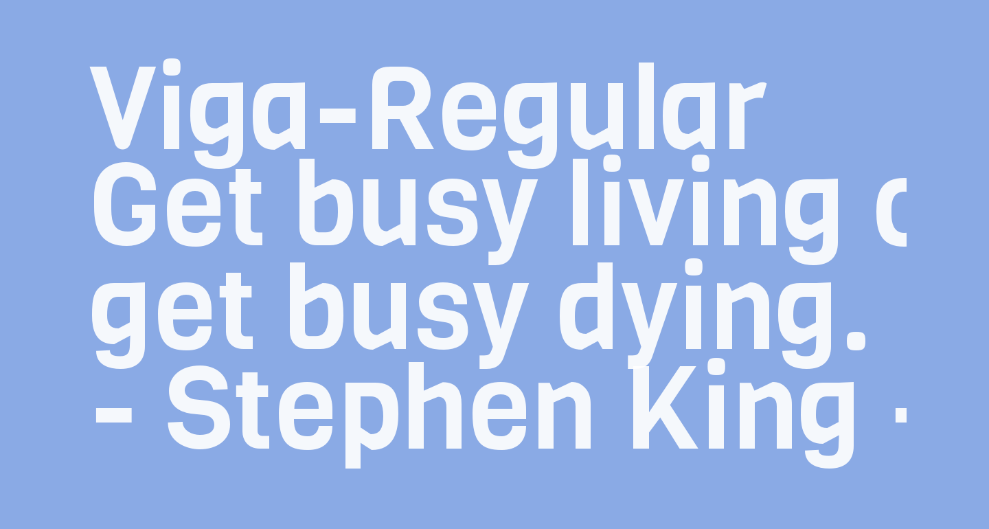 Viga-Regular free Font - What Font Is