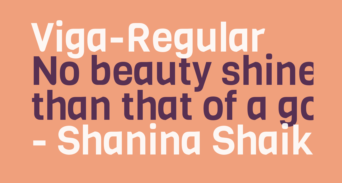 Viga-Regular free Font - What Font Is