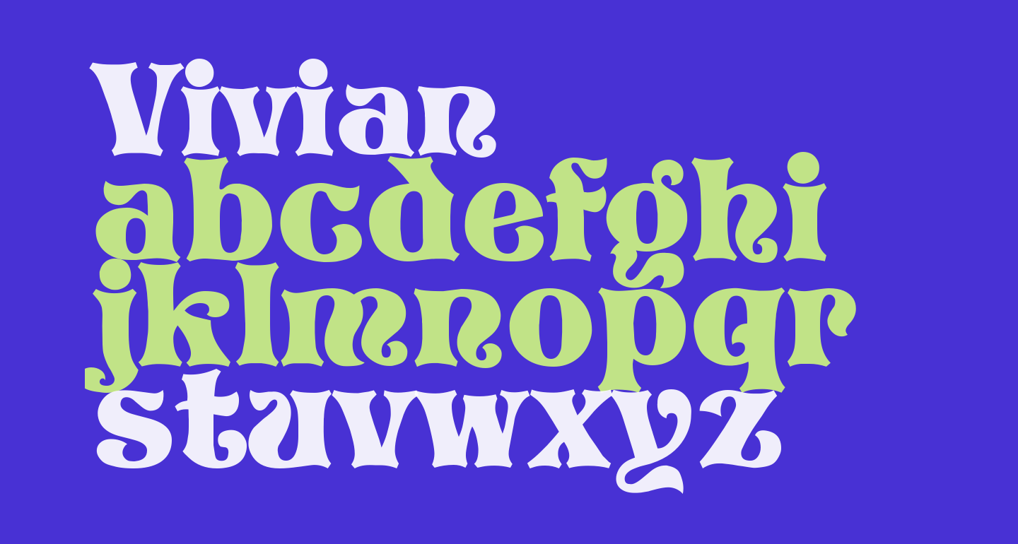 Vivian free Font - What Font Is