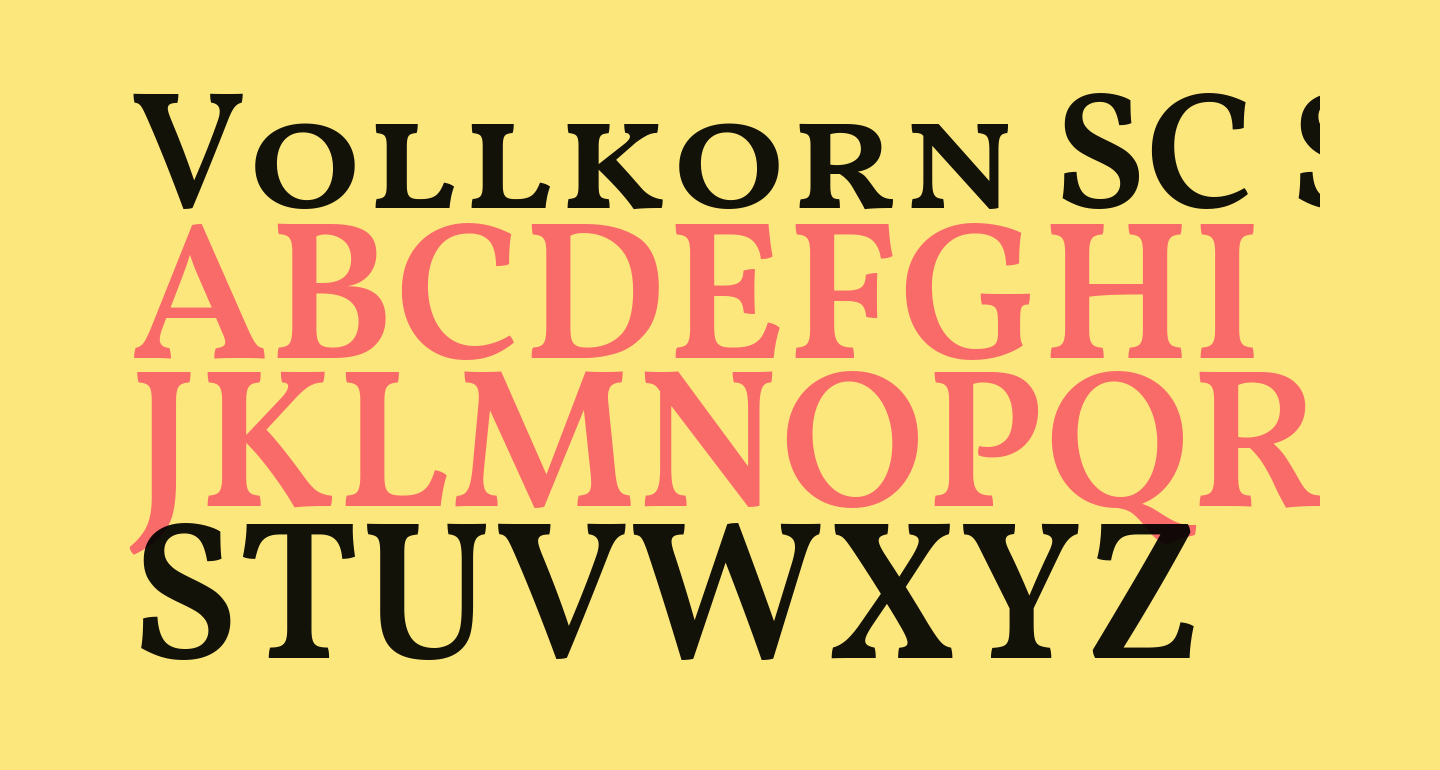 Vollkorn SC SemiBold free Font - What Font Is