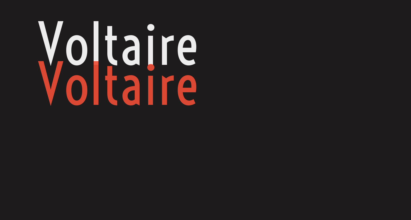 Voltaire free Font - What Font Is