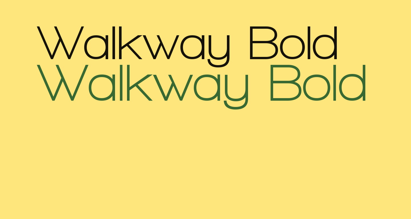 Walkway Bold free Font - What Font Is