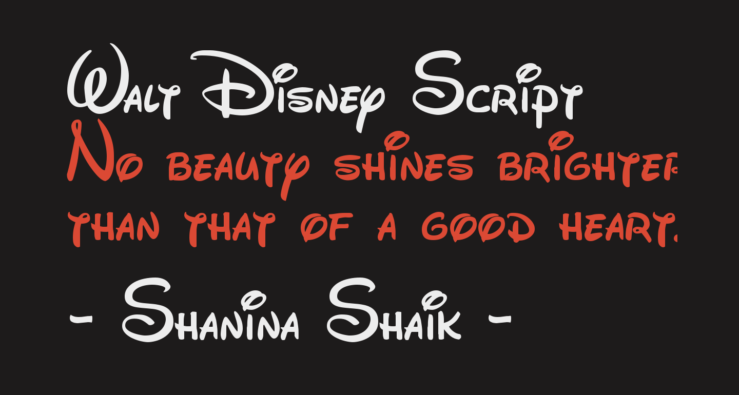 Walt Disney Script free Font - What Font Is