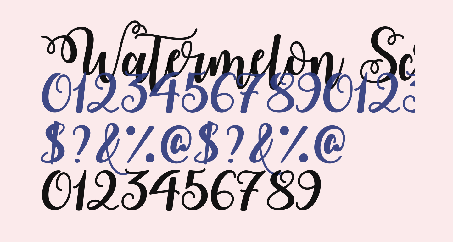 Watermelon Script Demo free Font - What Font Is