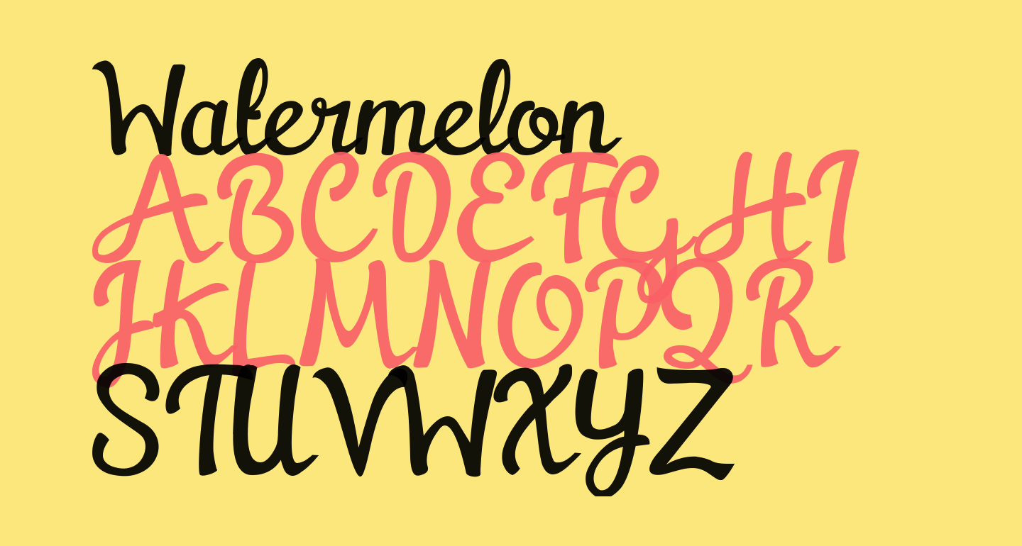 Watermelon free Font - What Font Is