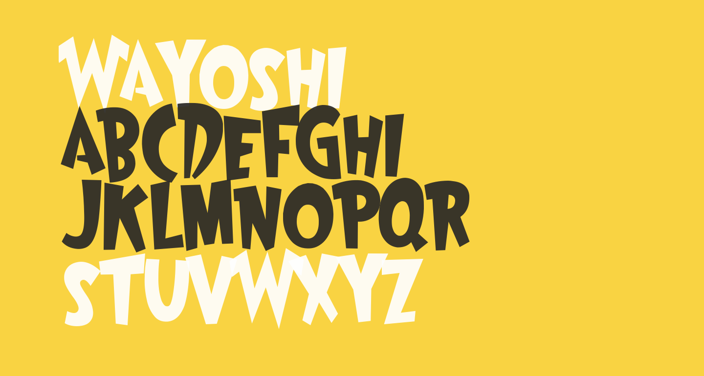 Wayoshi free Font - What Font Is