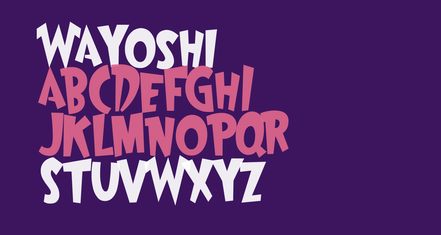 Wayoshi free Font - What Font Is