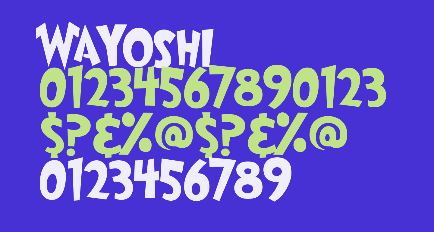 Wayoshi free Font - What Font Is