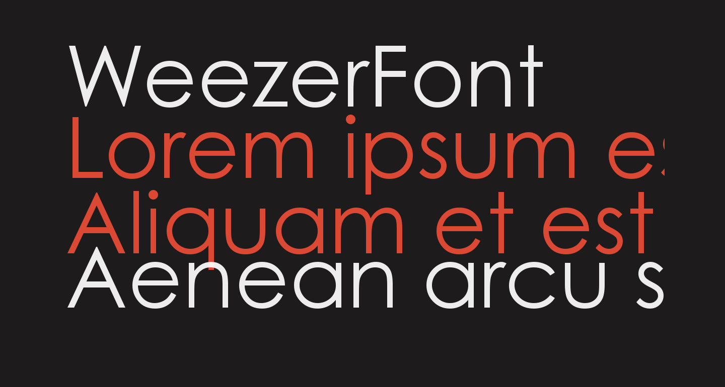 WeezerFont free Font - What Font Is