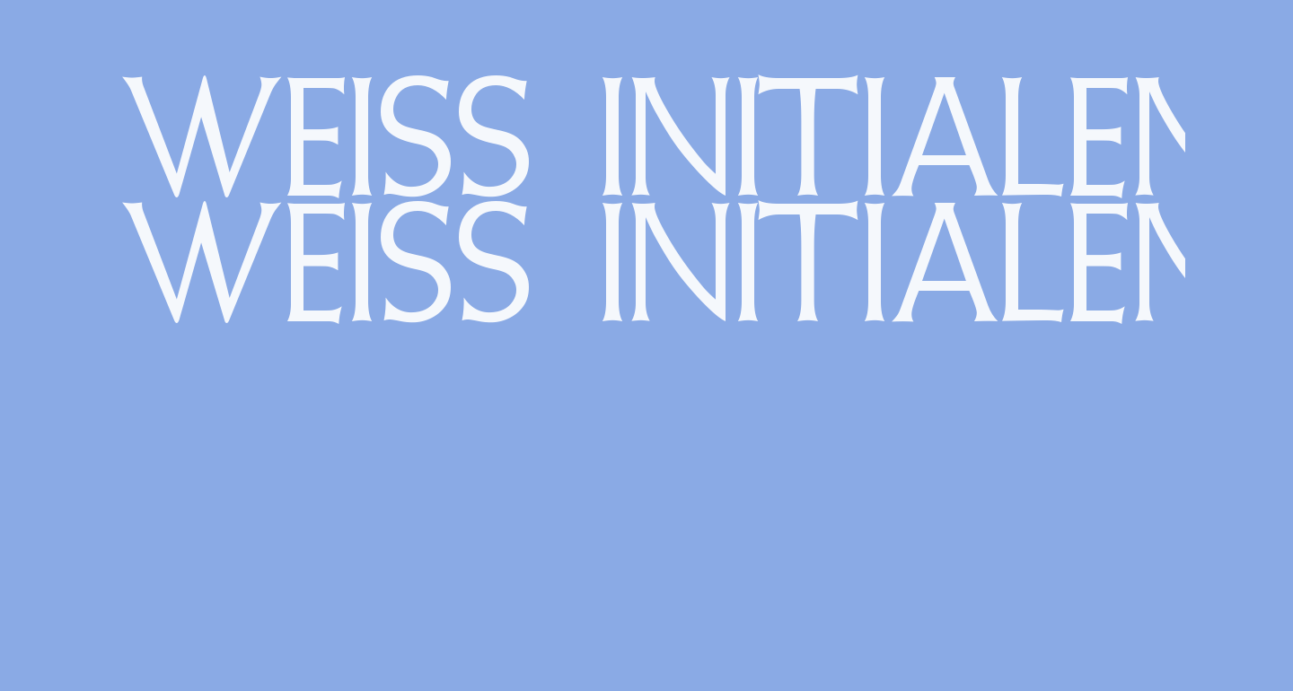 Weiss Initialen free Font - What Font Is