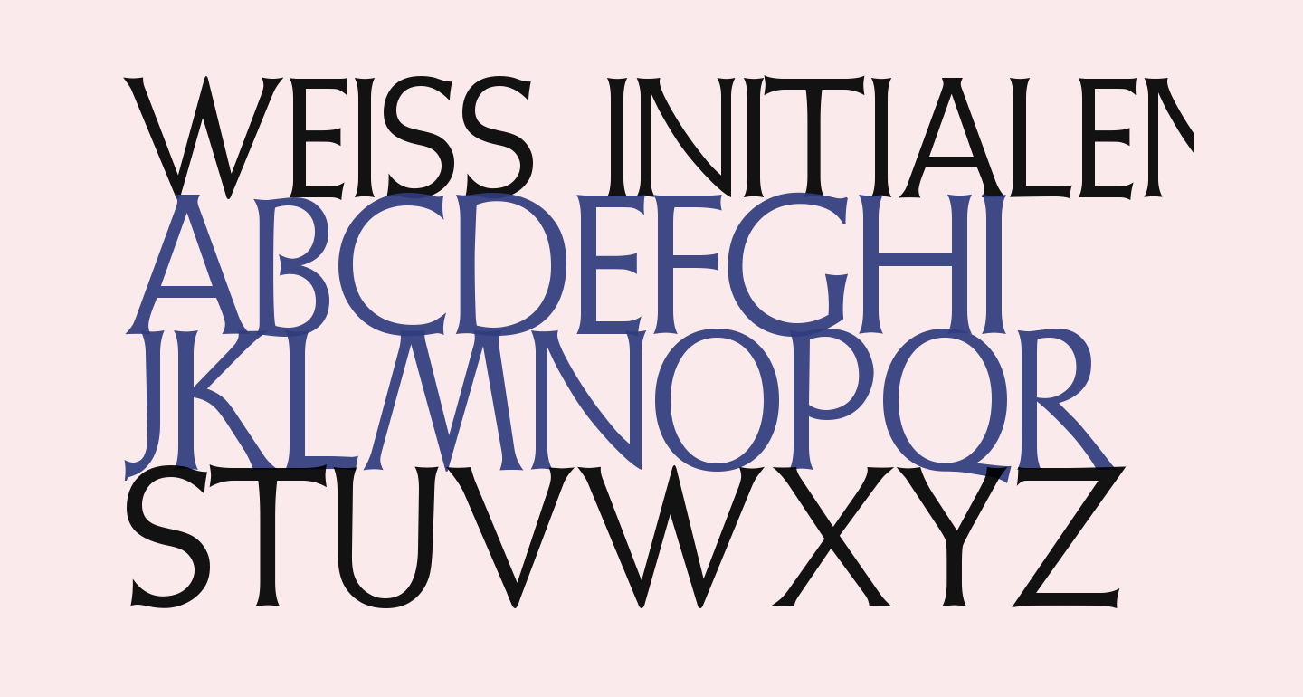 Weiss Initialen free Font - What Font Is