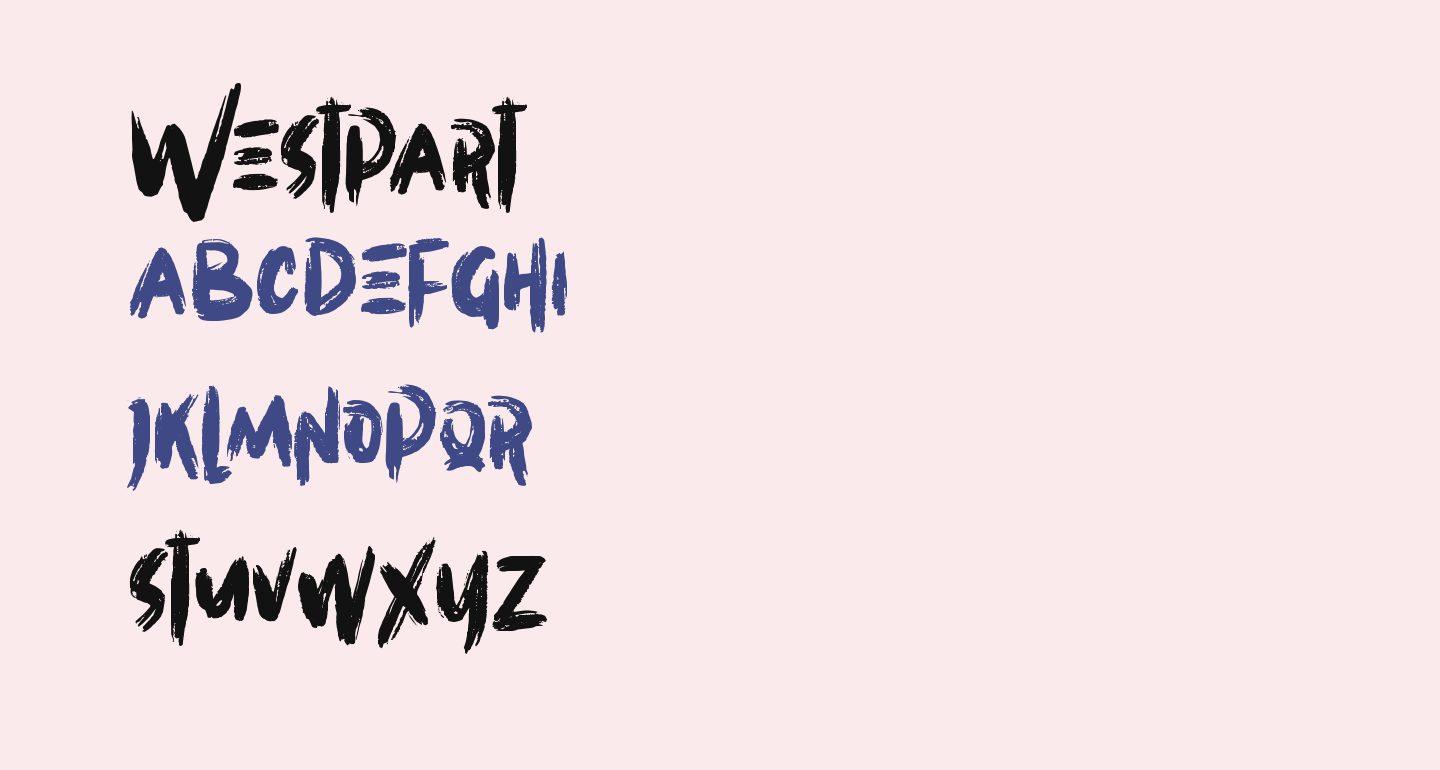 Westpart free Font - What Font Is