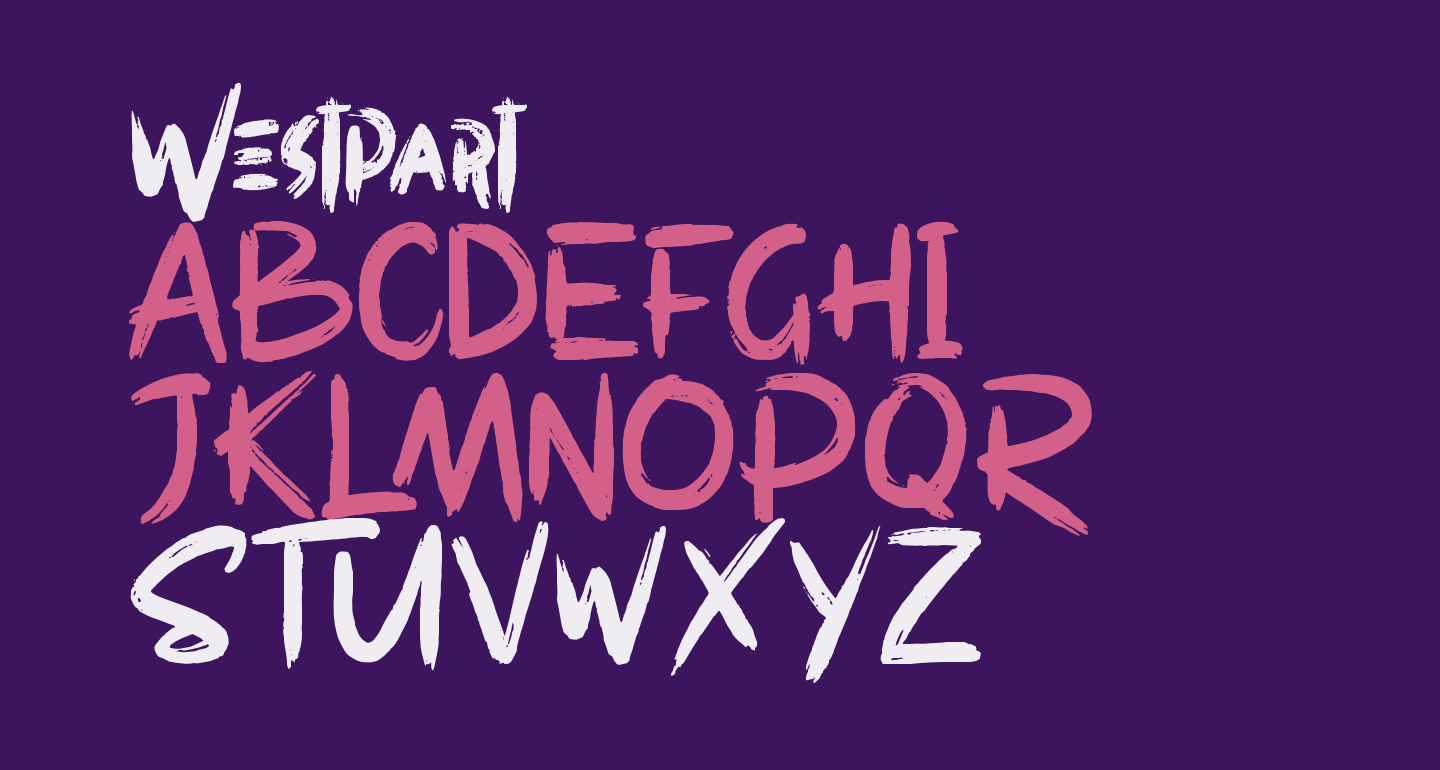 Westpart free Font - What Font Is