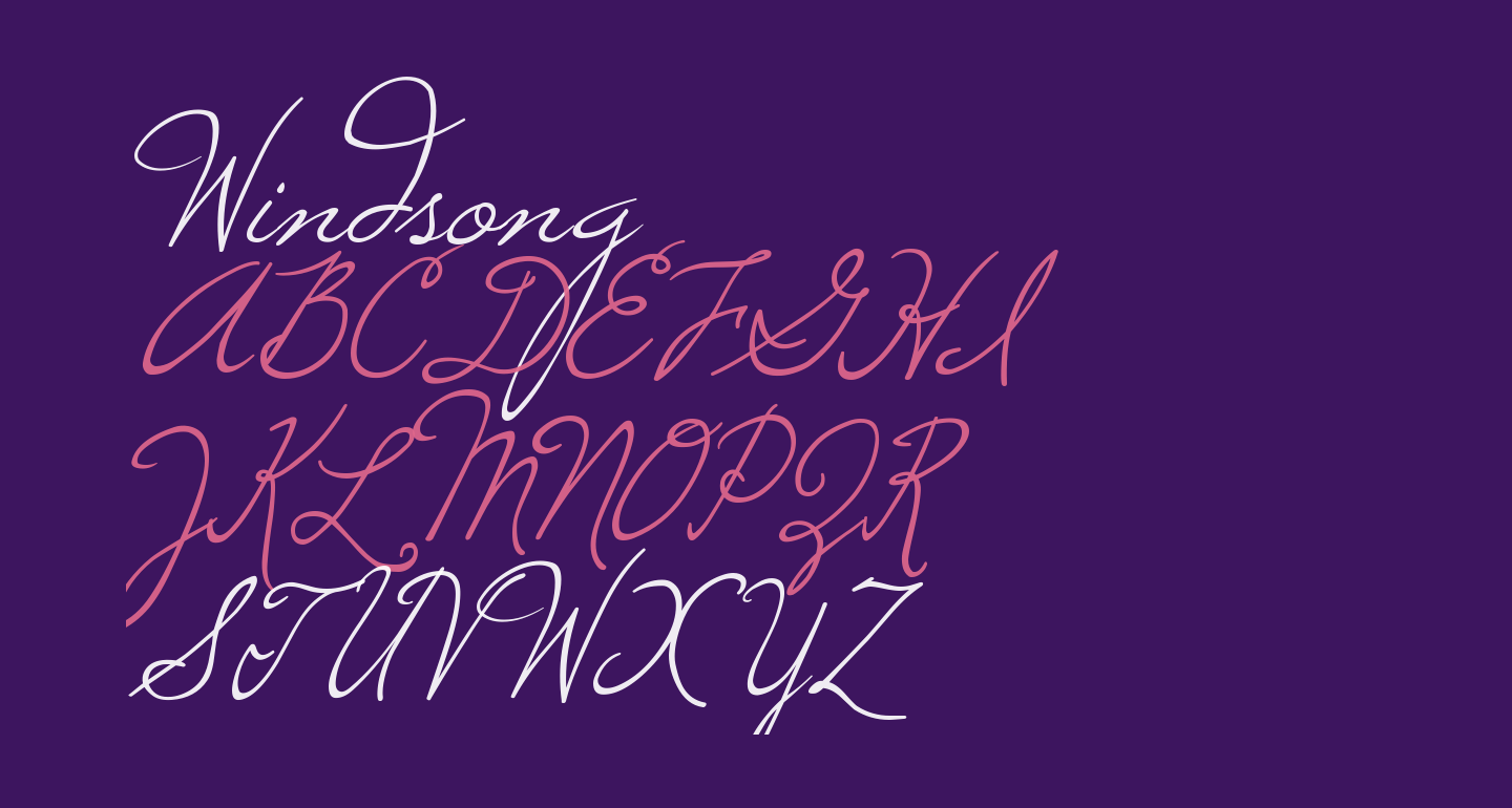 Windsong free Font - What Font Is