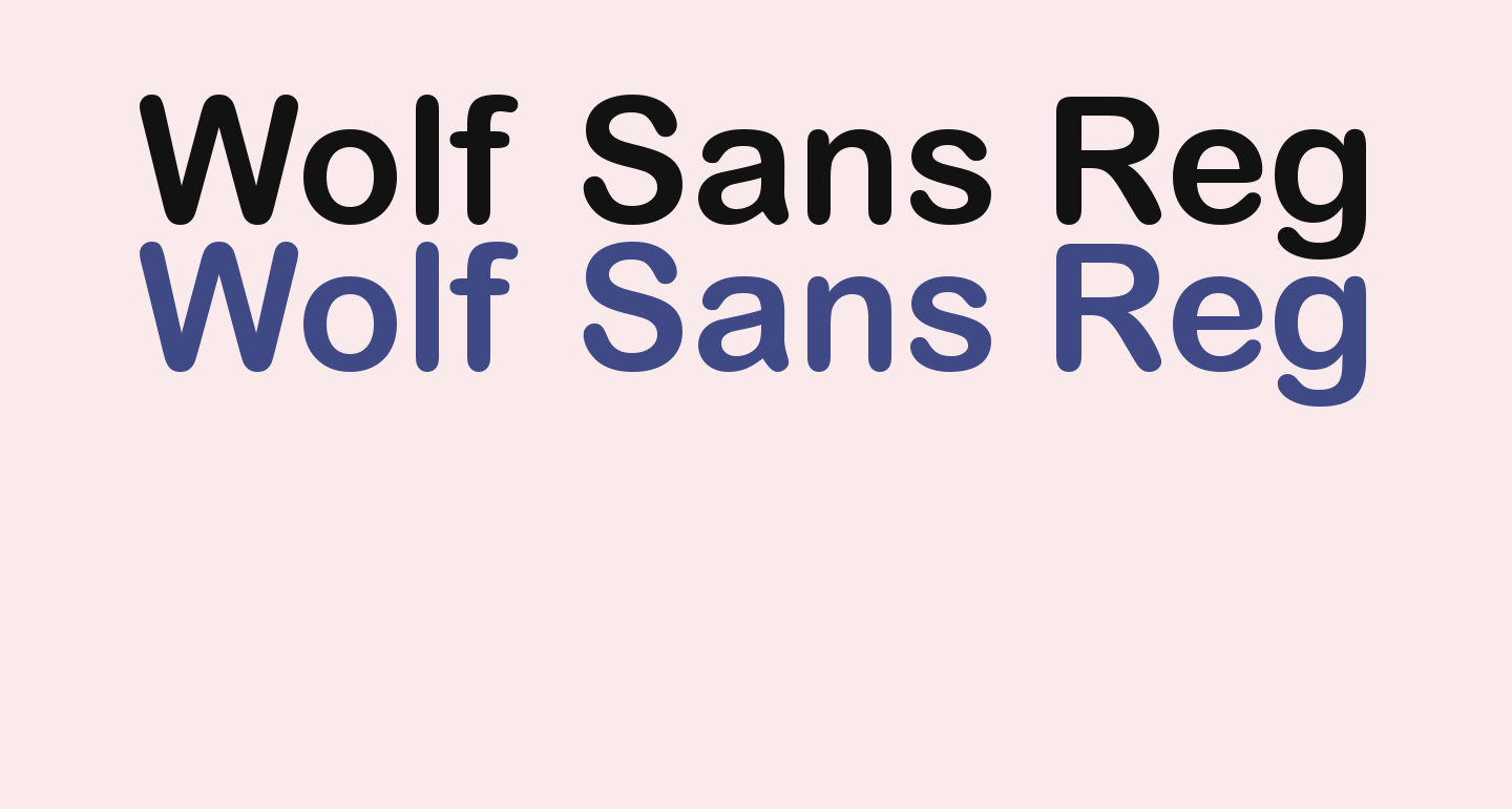 Wolf Sans Regular free Font - What Font Is