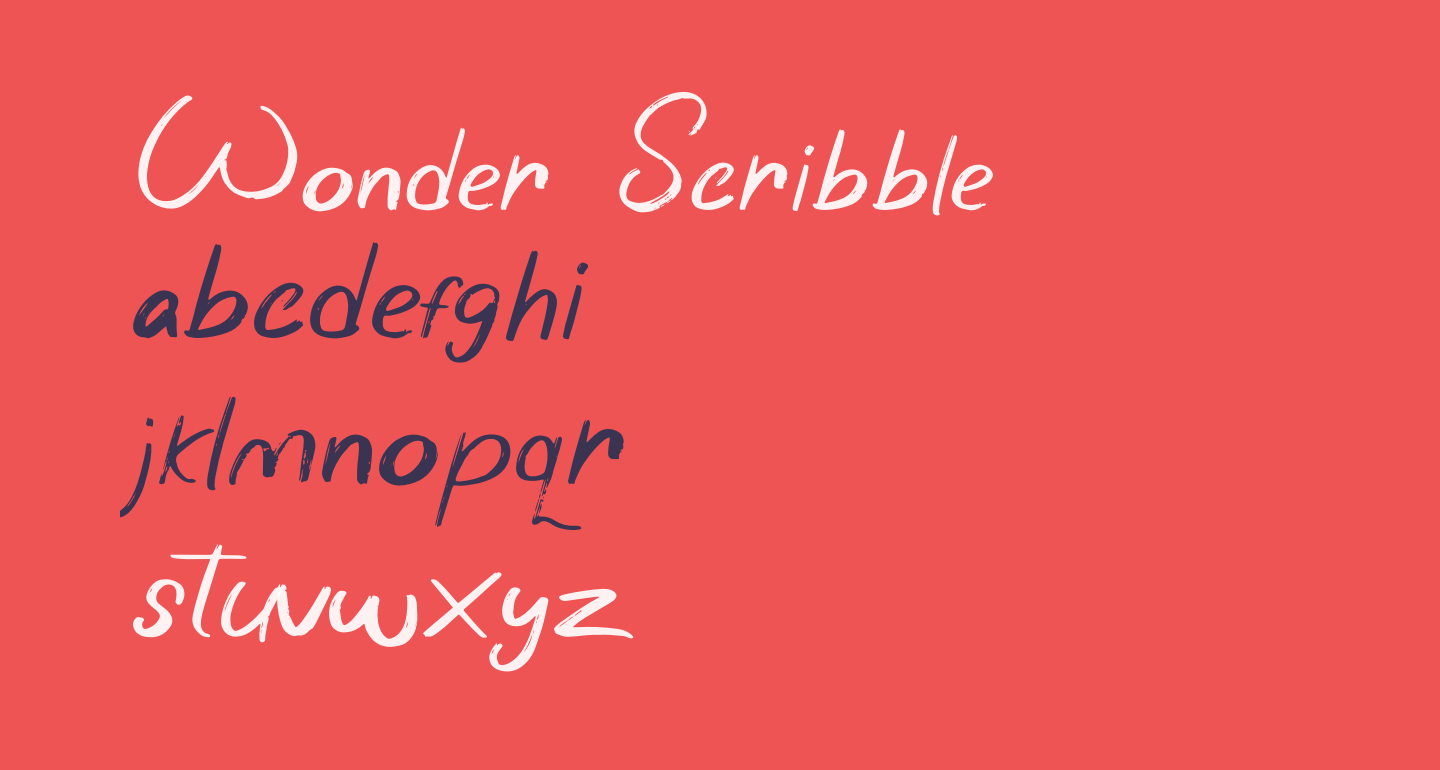 Wonder Scribble free Font - What Font Is