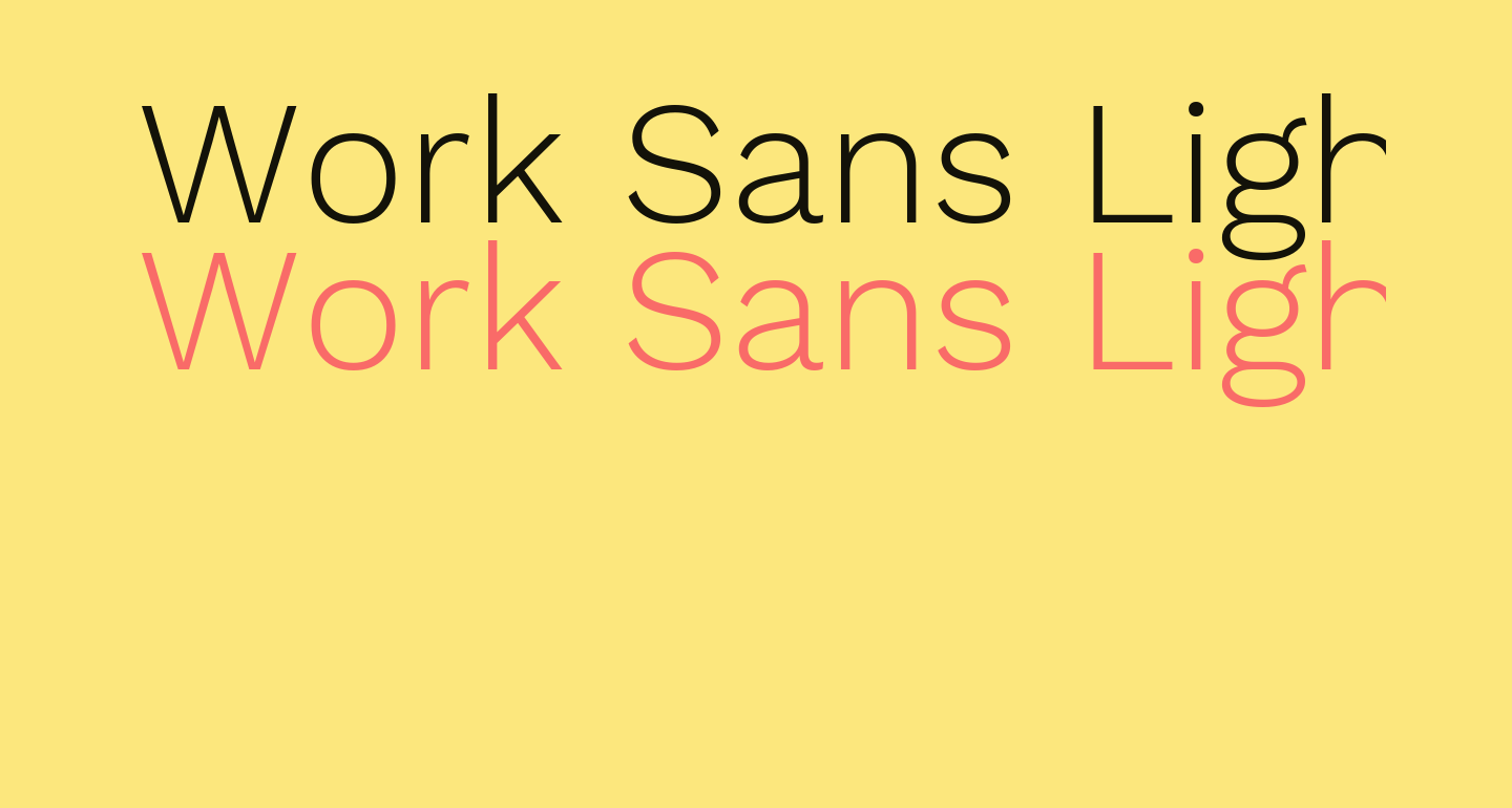 Work Sans Light free Font - What Font Is
