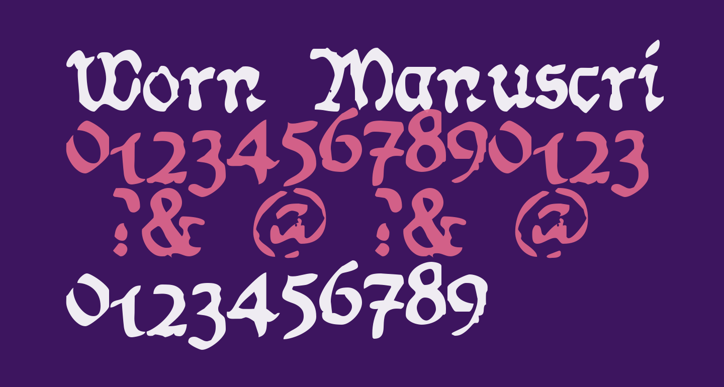 Worn ManuscriptRough free Font - What Font Is