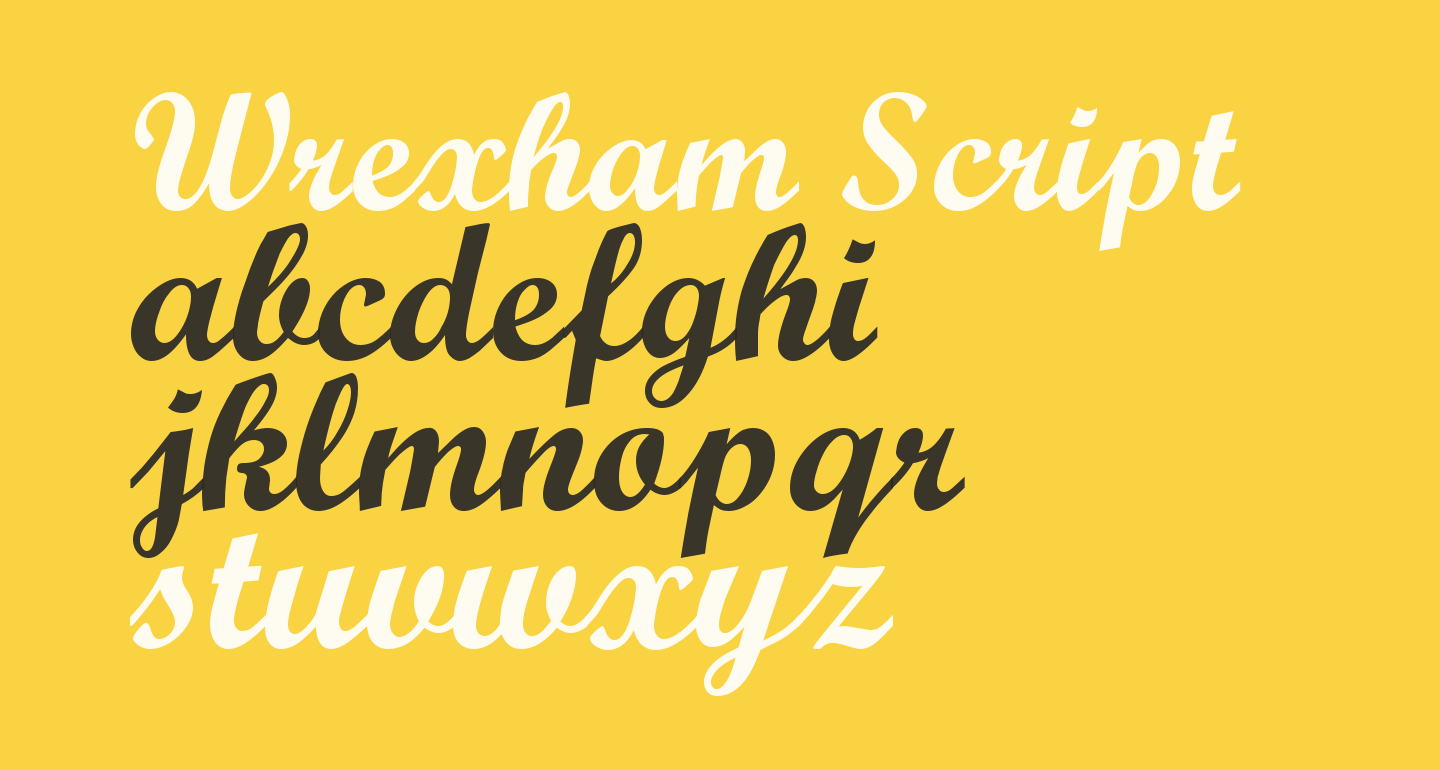 Wrexham Script free Font - What Font Is