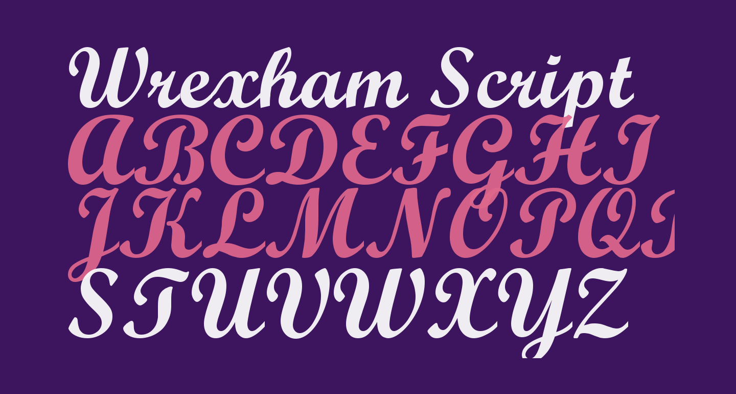 Wrexham Script free Font - What Font Is