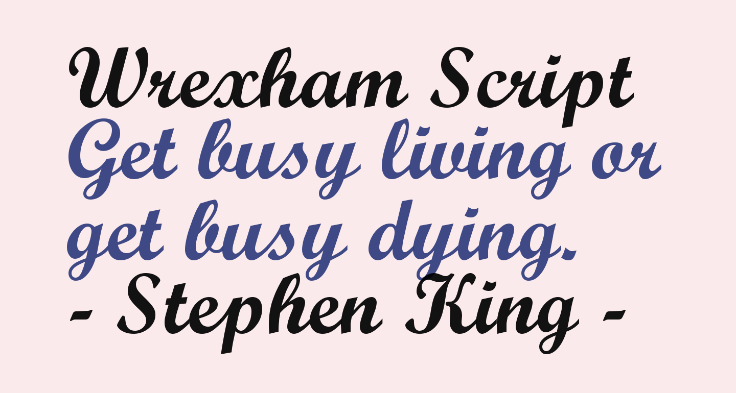 Wrexham Script free Font - What Font Is