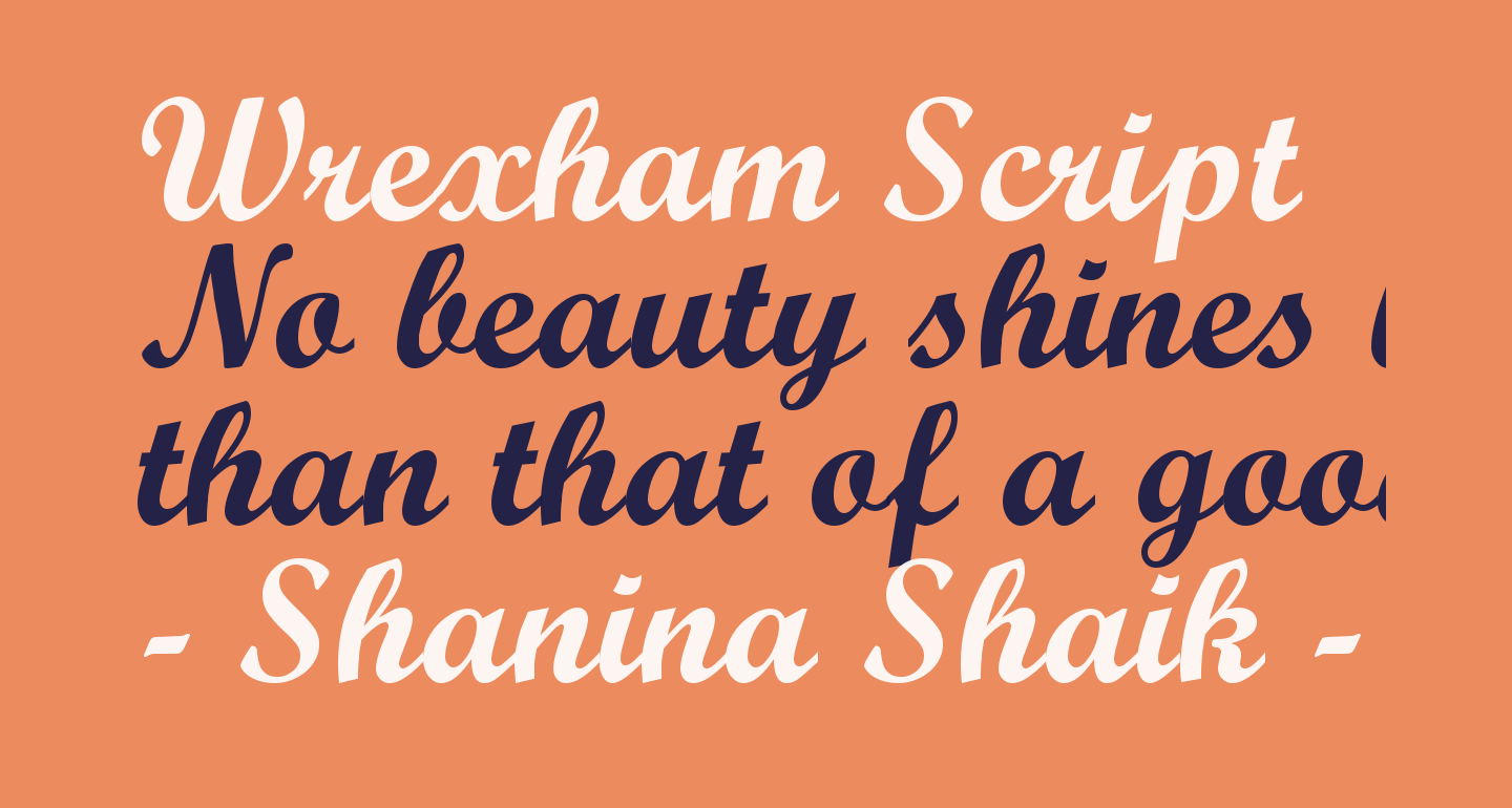 Wrexham Script free Font - What Font Is