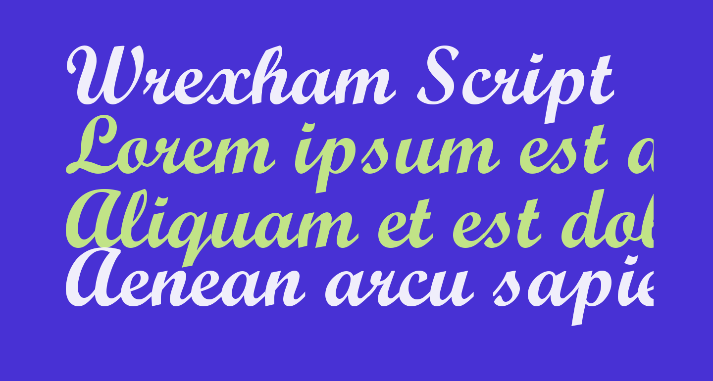 Wrexham Script free Font - What Font Is