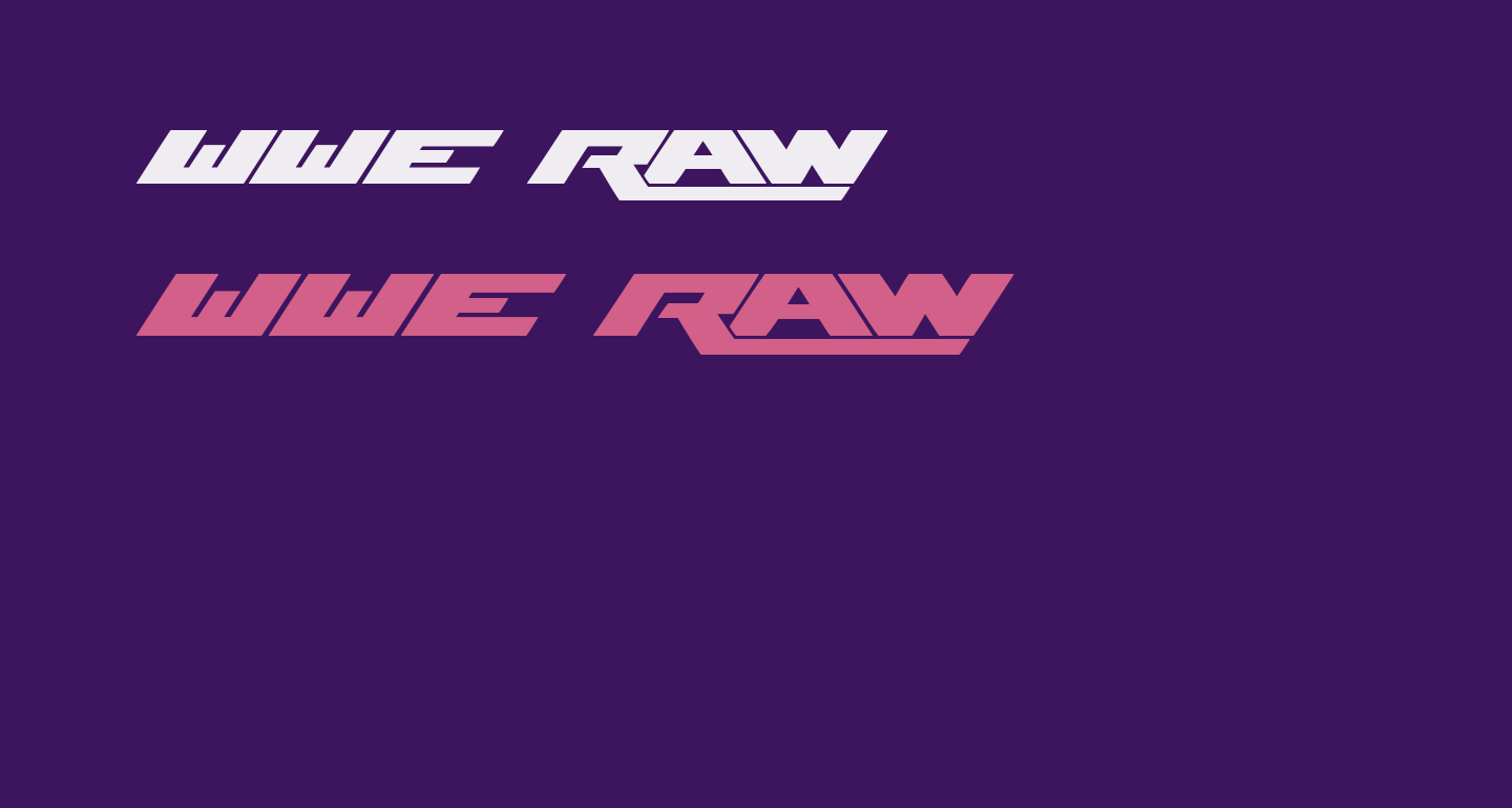 WWE Raw free Font - What Font Is