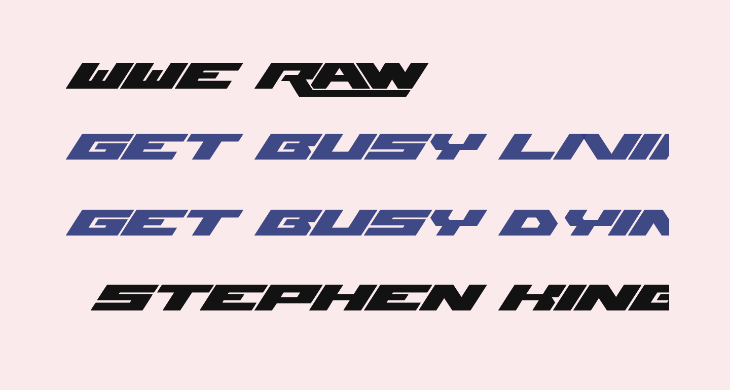WWE Raw free Font - What Font Is