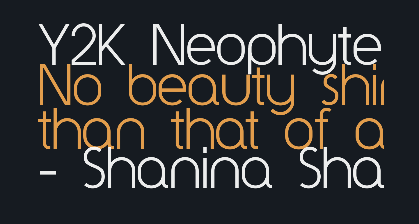 Y2K Neophyte free Font - What Font Is