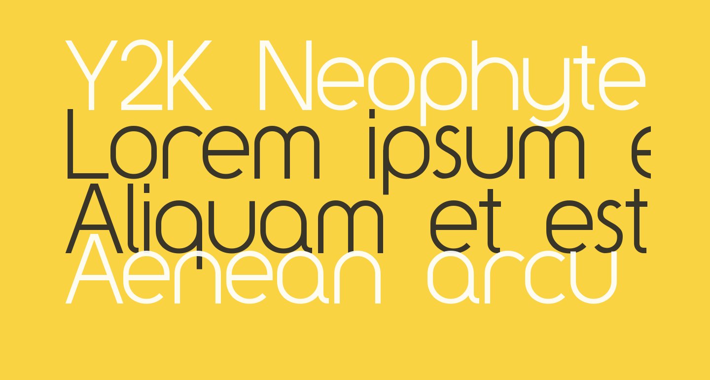 Y2K Neophyte free Font - What Font Is
