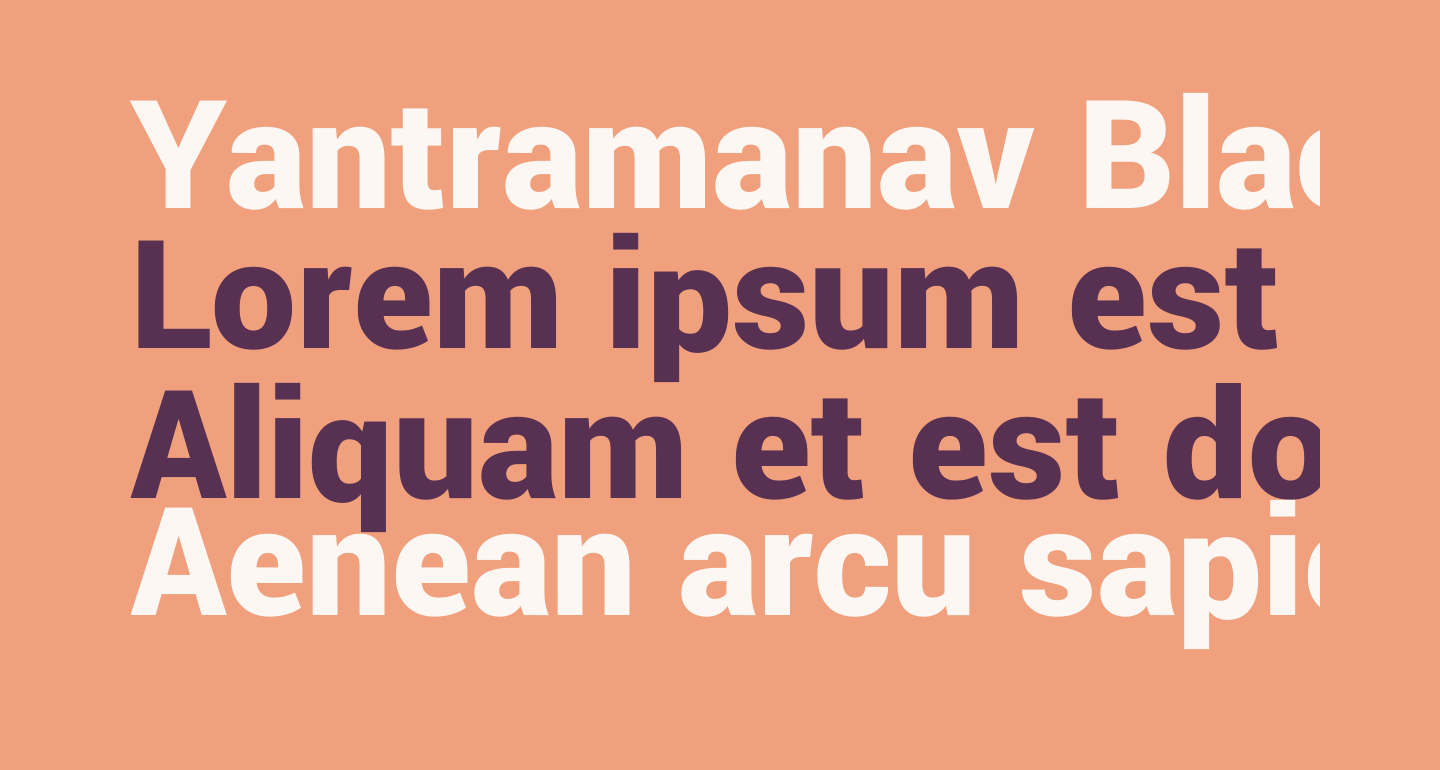 Yantramanav Black free Font - What Font Is