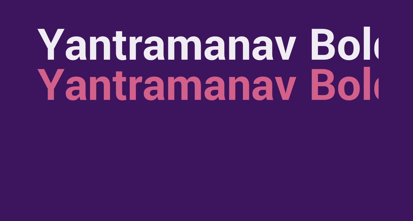 Yantramanav Bold free Font - What Font Is