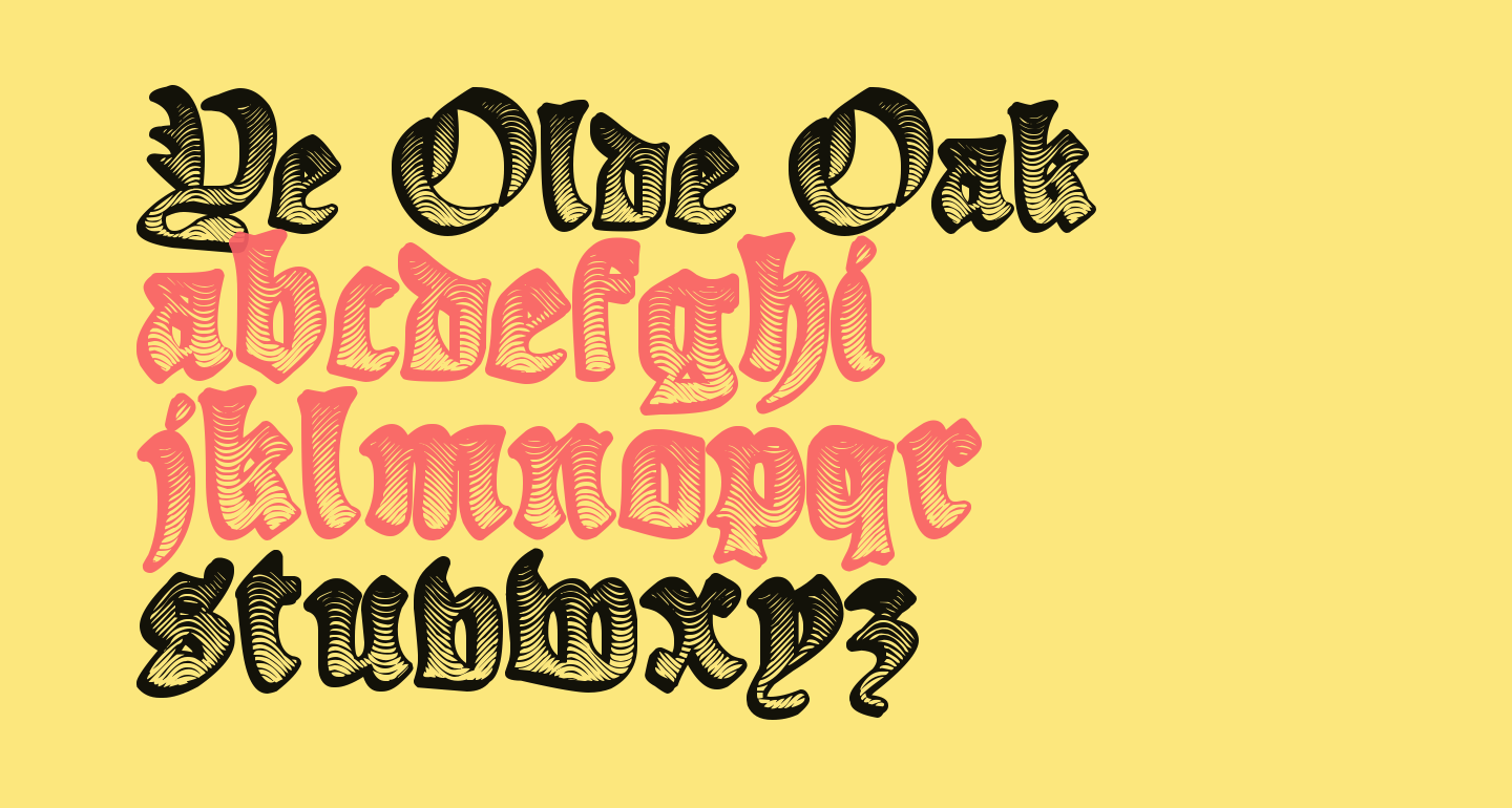 Ye Olde Oak free Font - What Font Is