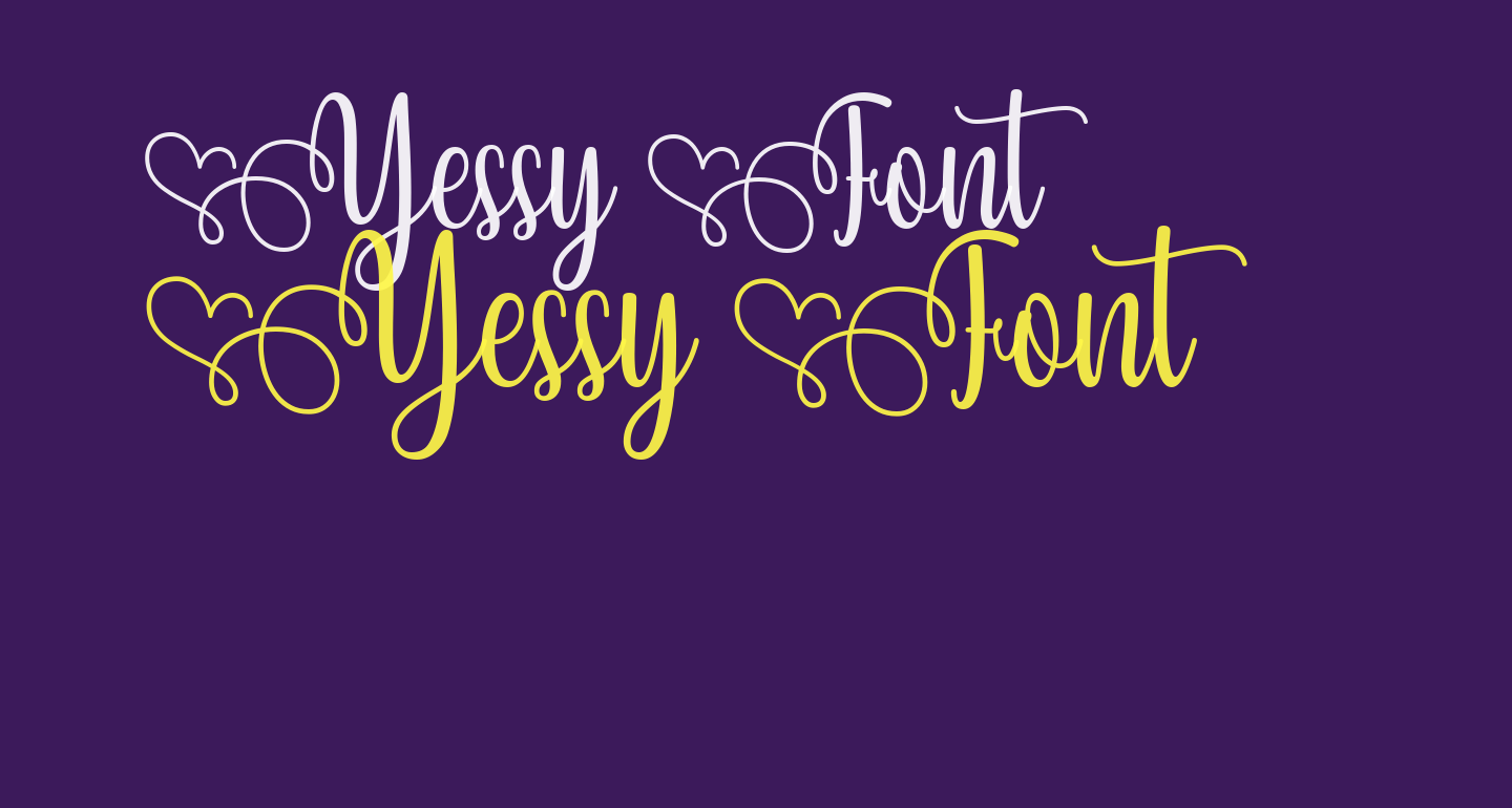 Yessy free Font - What Font Is