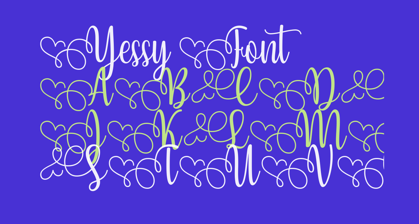 Yessy free Font - What Font Is