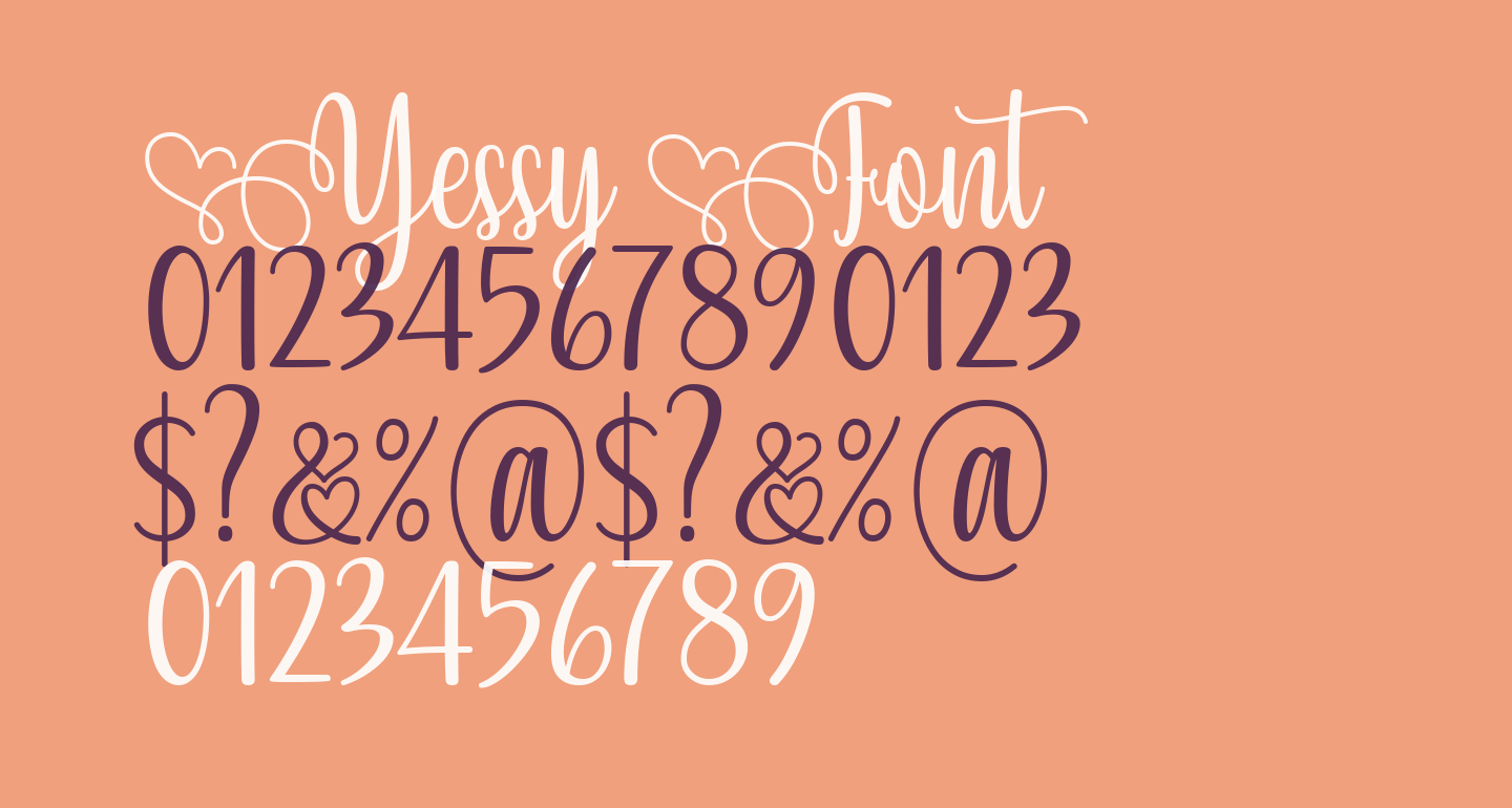 Yessy free Font - What Font Is