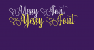 Yessy free Font - What Font Is