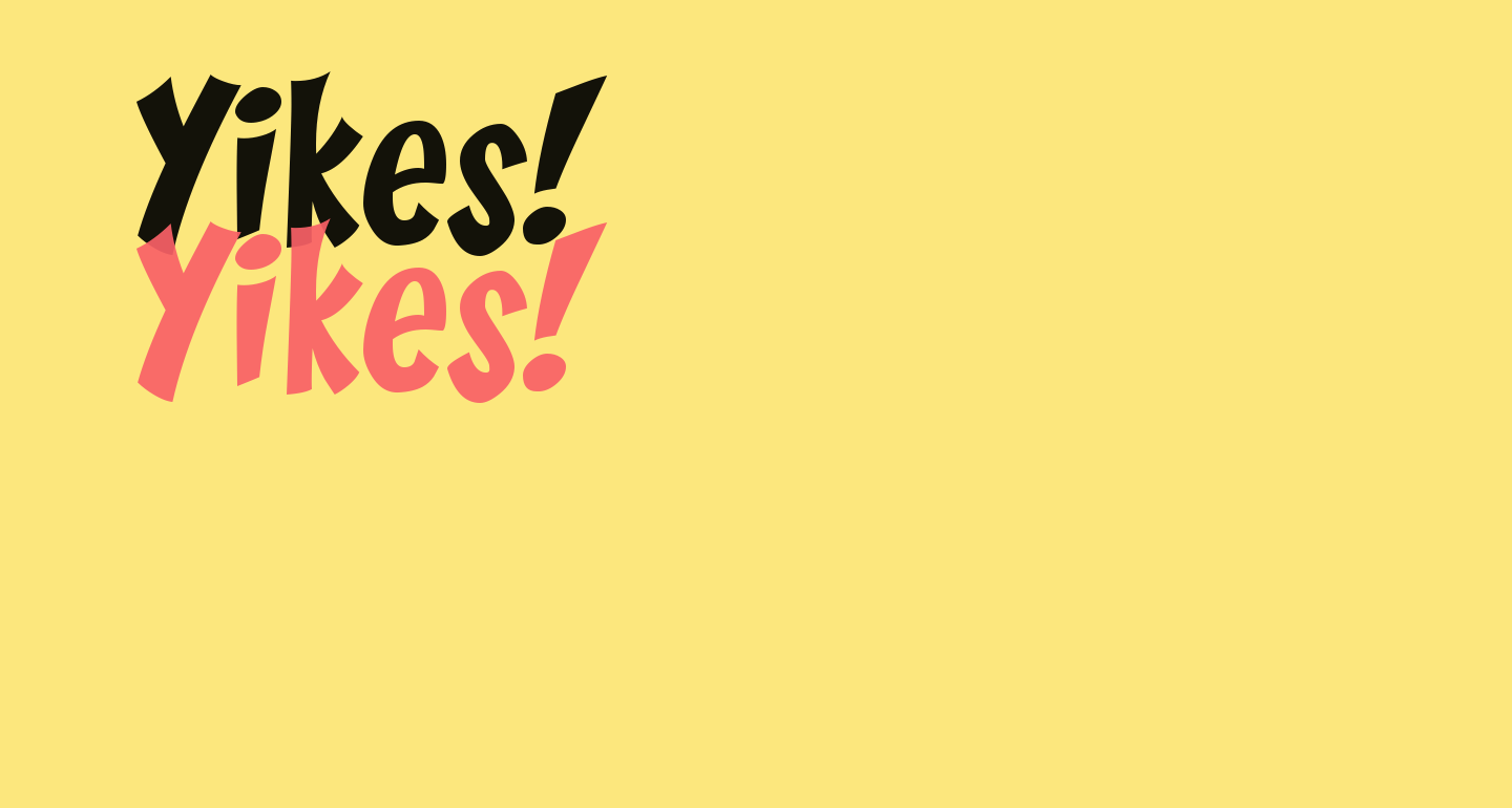 Yikes! free Font - What Font Is