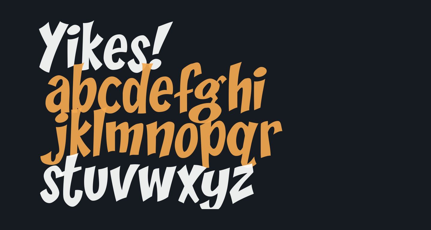 Yikes! free Font - What Font Is