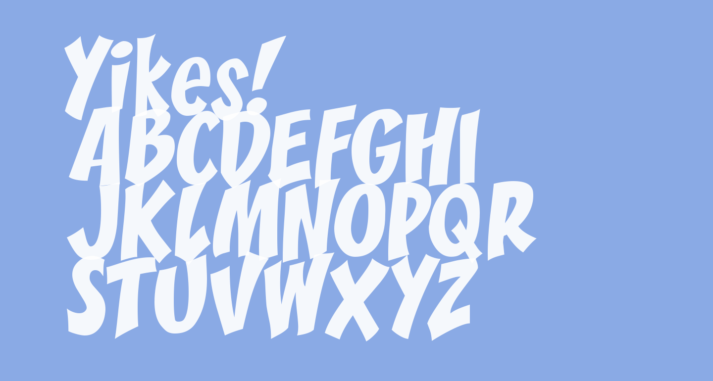 Yikes! free Font - What Font Is