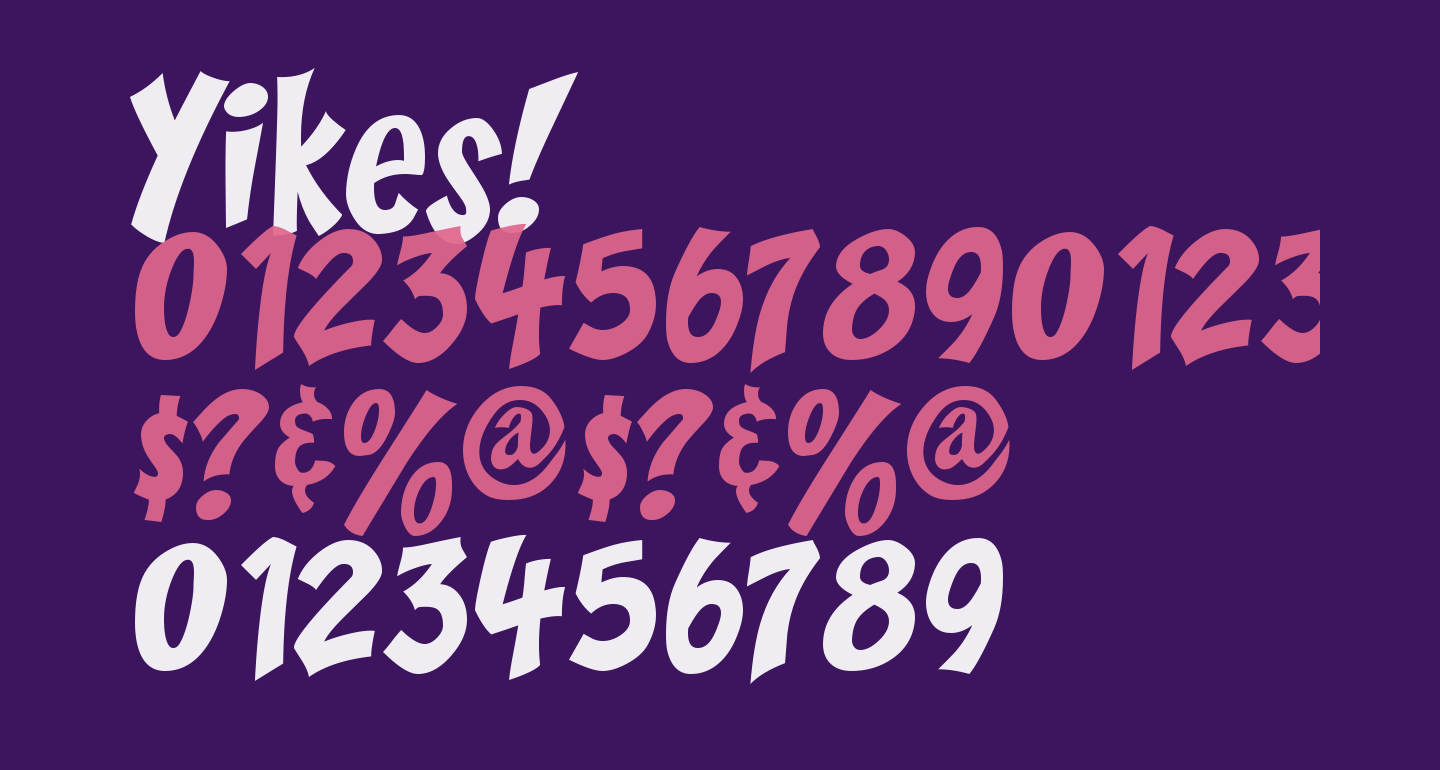 Yikes! free Font - What Font Is