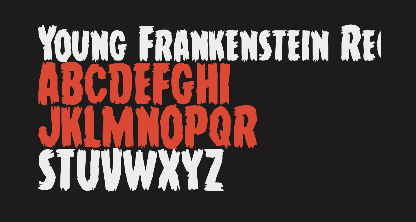 Young Frankenstein Regular free Font - What Font Is