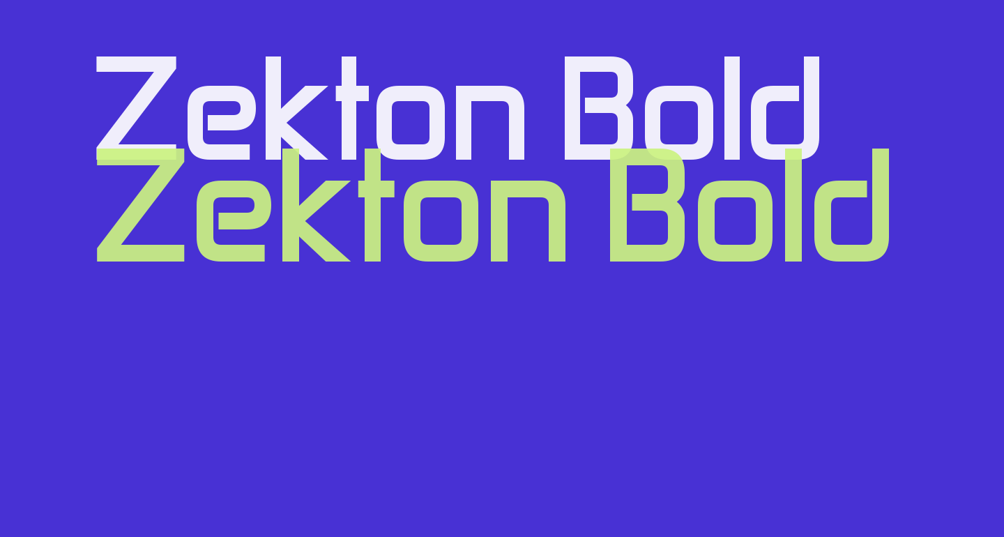 Zekton Bold free Font - What Font Is