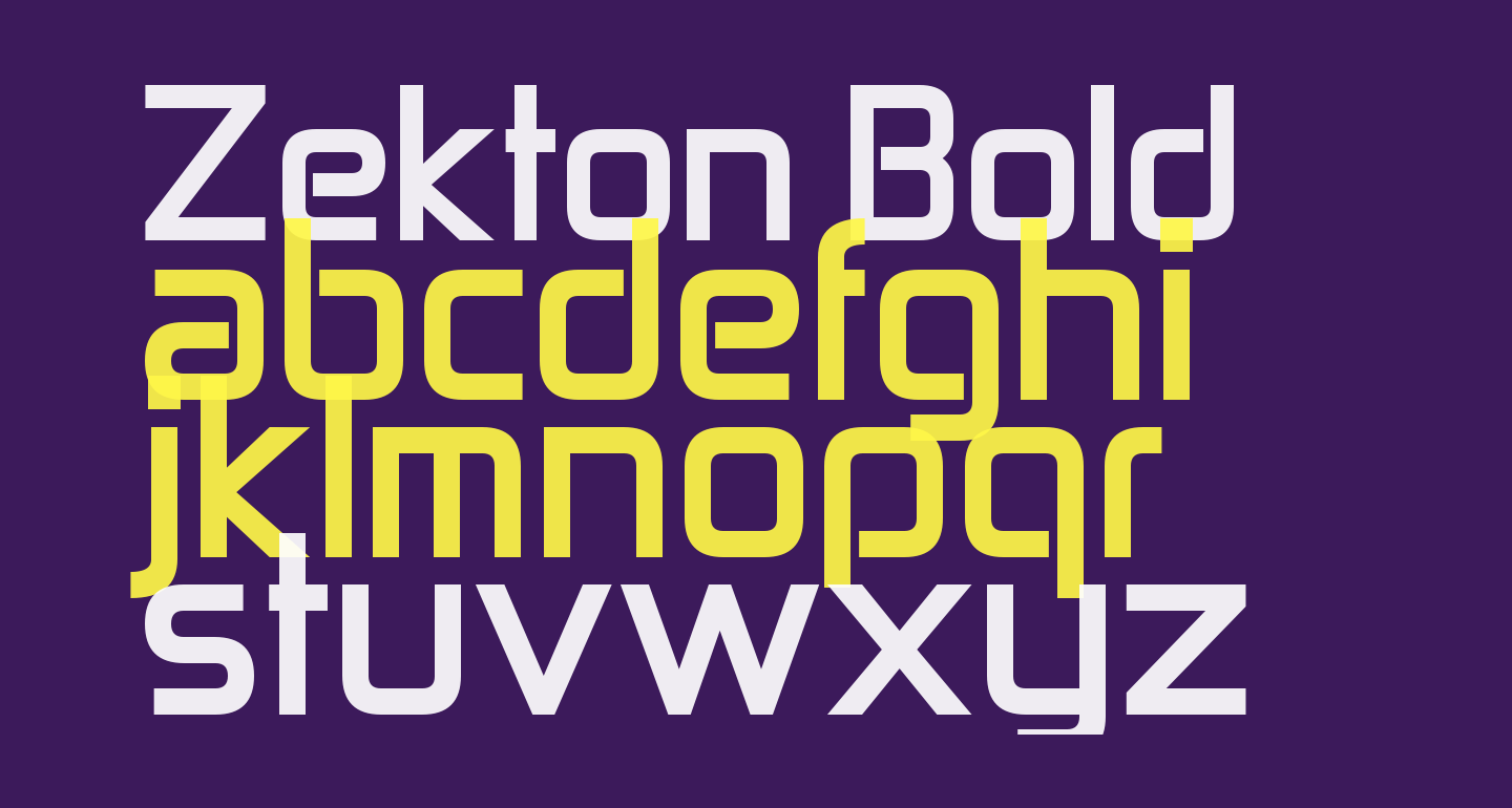 Zekton Bold free Font - What Font Is
